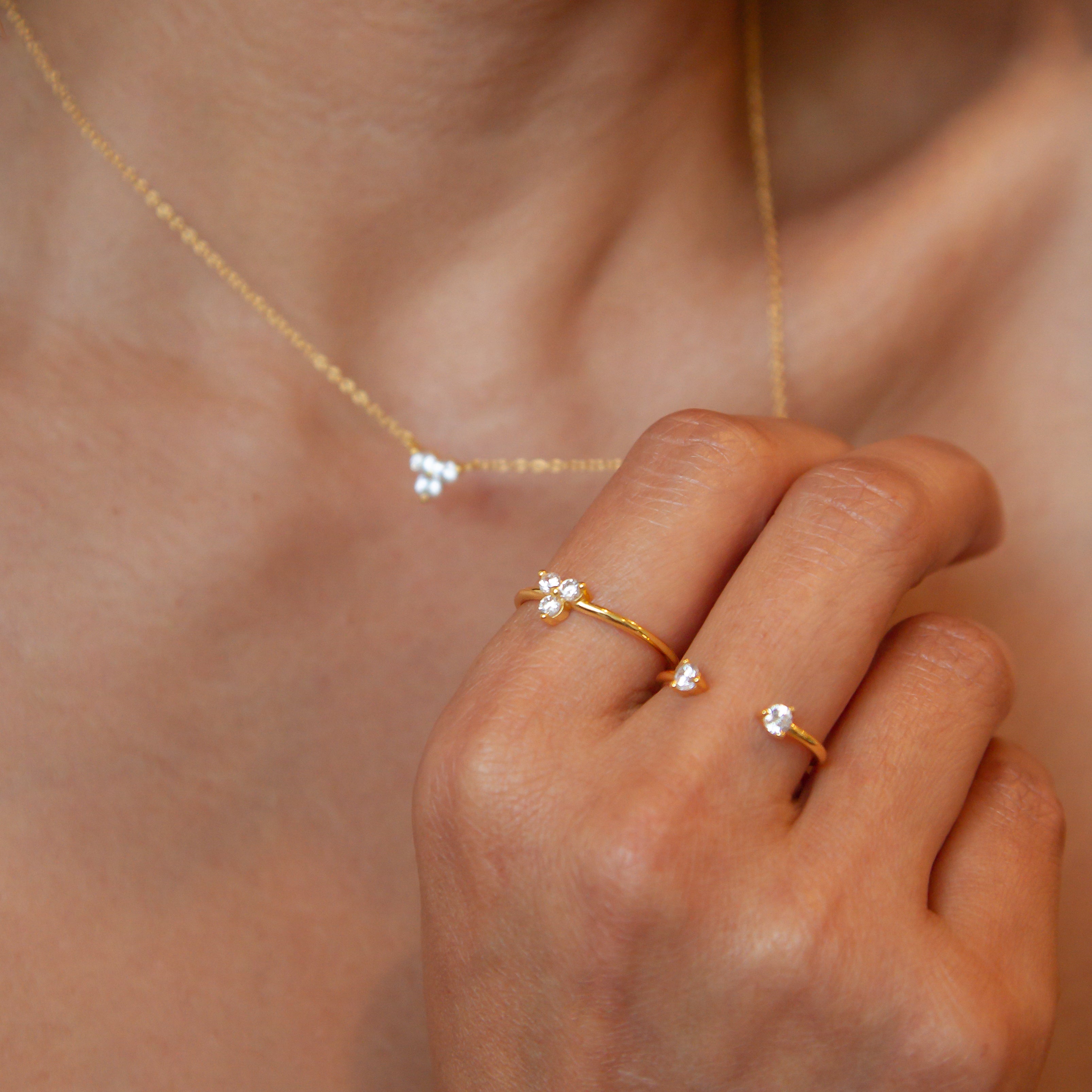 Simple and Dainty Rings | 925 Sterling Silver 18k Gold Plated – LA SOLI ...